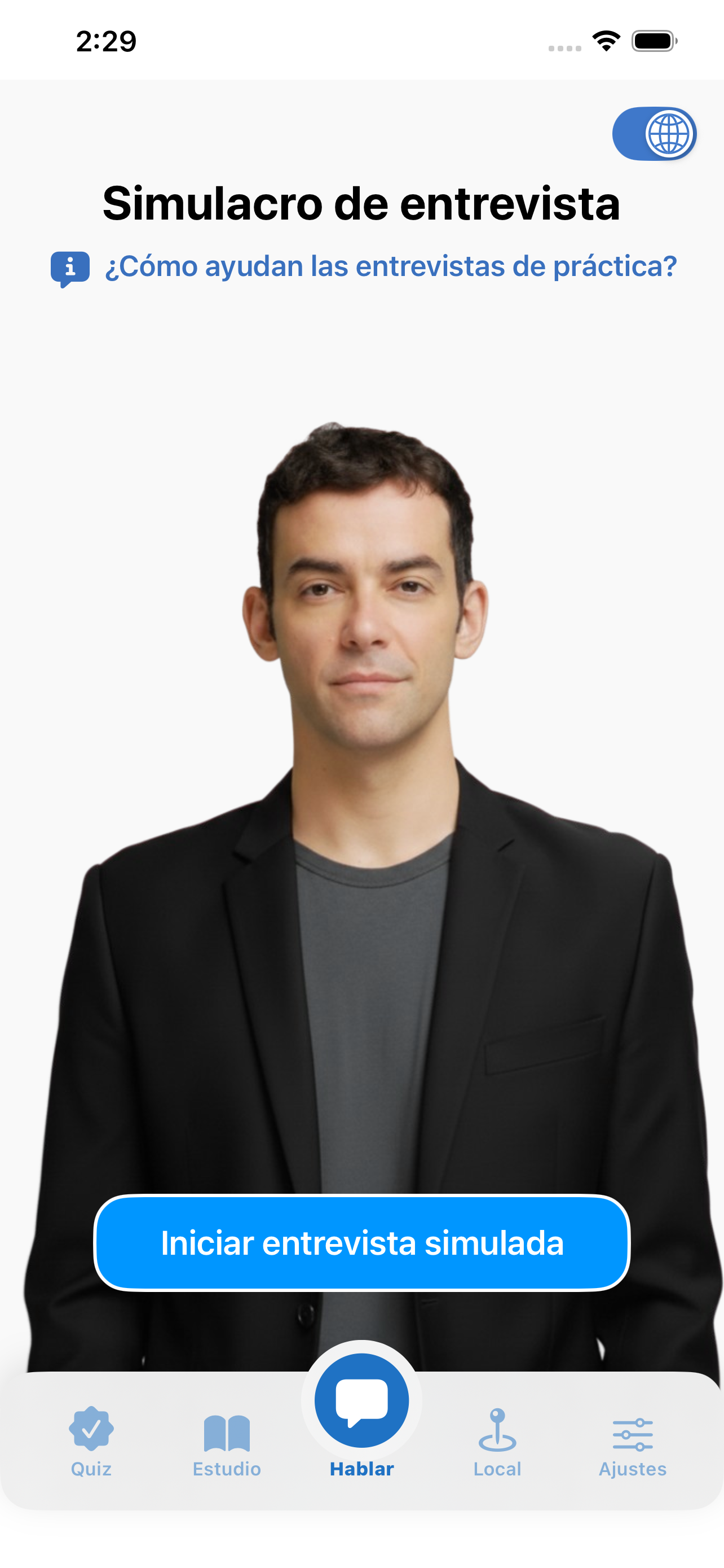 Citizenry - US Citizenship Test 2025 App with Unlimited Mock Interviews